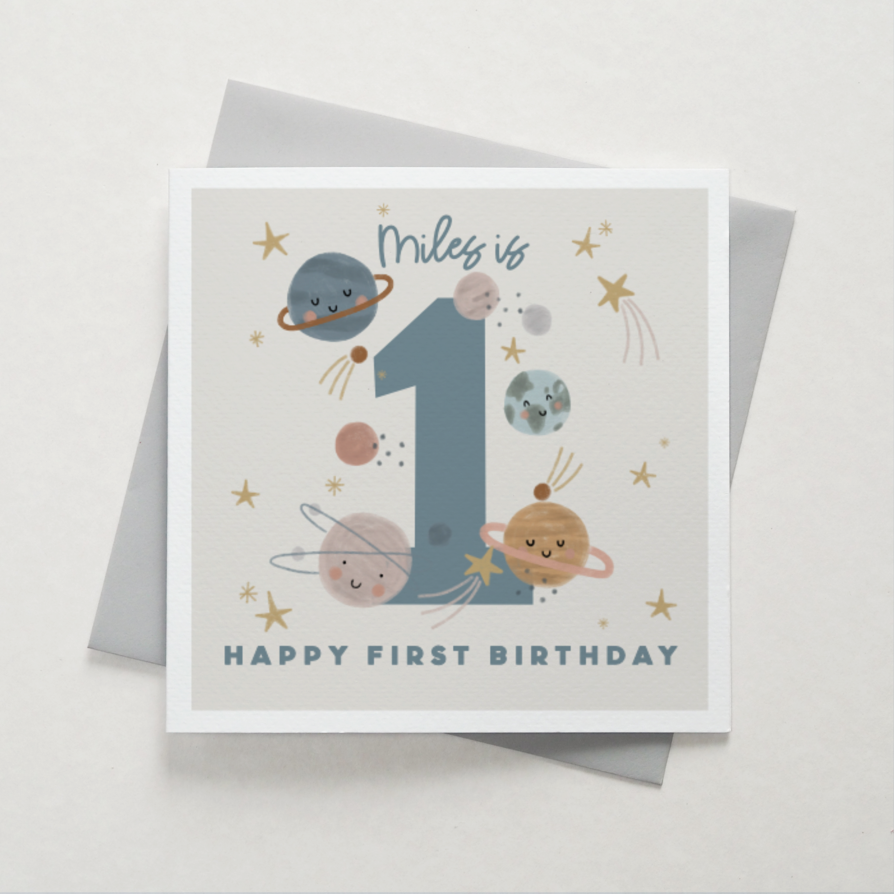 Solar System Birthday Card - Can Be Personalised – Littlempapergoods